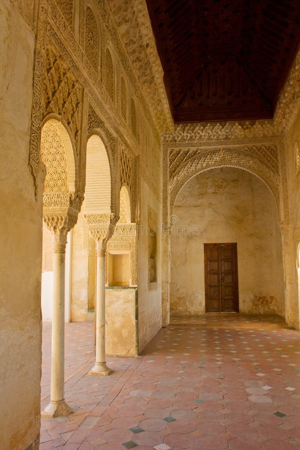 Arabesque at the Alhambra, Granada, Spain Stock Image - Image of islam ...
