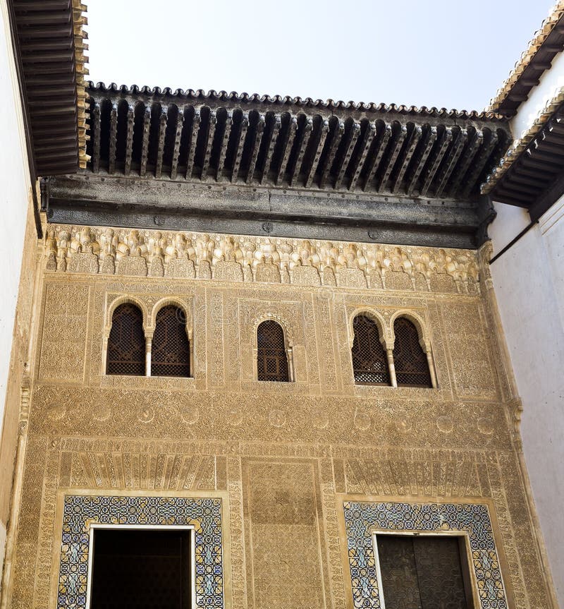 Alhambra Facade Del Palacio De Comares Imagen de archivo - Imagen de ...