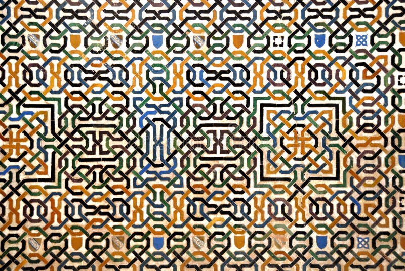 Alhambra tile detail stock image. Image of carved, ancient - 21228119