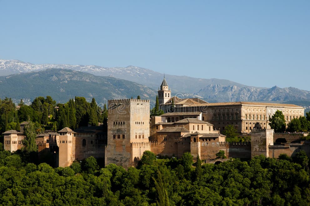 Alhambra - Granada - Spain stock photo. Image of roman - 92066560