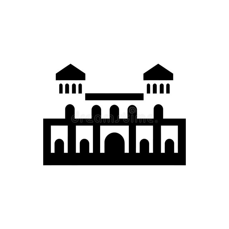 The Alhambra icon stock vector. Illustration of palace - 301222900