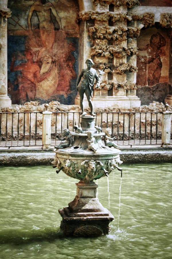 Alhambra scene stock photo. Image of ornament, scene - 202801824