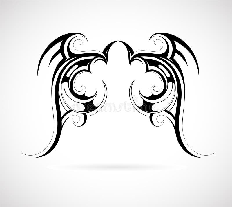 Ali tribali di arte illustrazione vettoriale. Illustrazione di modello ...