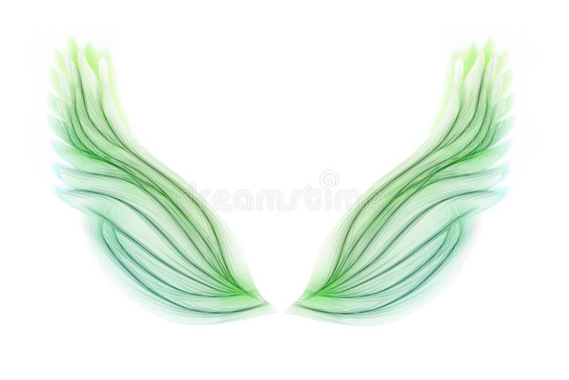 Ali verdi illustrazione di stock. Illustrazione di fantasia - 5555458