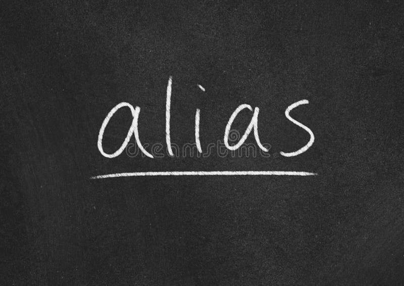 Alias stock image. Image of blackboard, background, chalk - 164977055