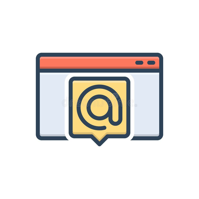 Color Illustration Icon for Alias, Nickname and Name Stock Illustration ...