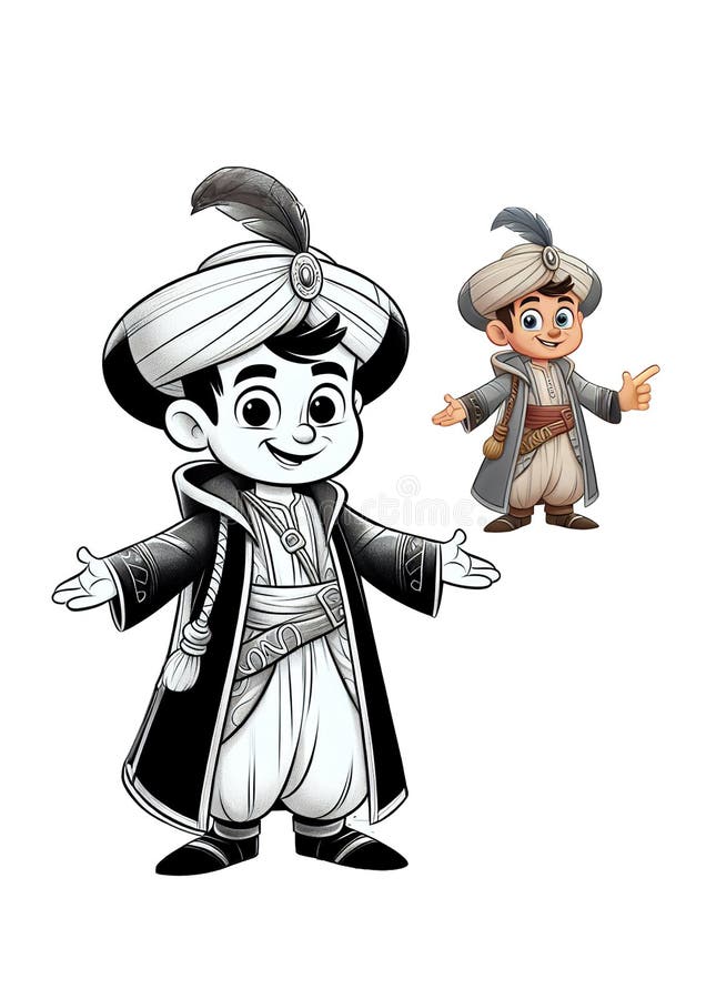 Alibaba Character Illustration Stock Illustration - Illustration of ...