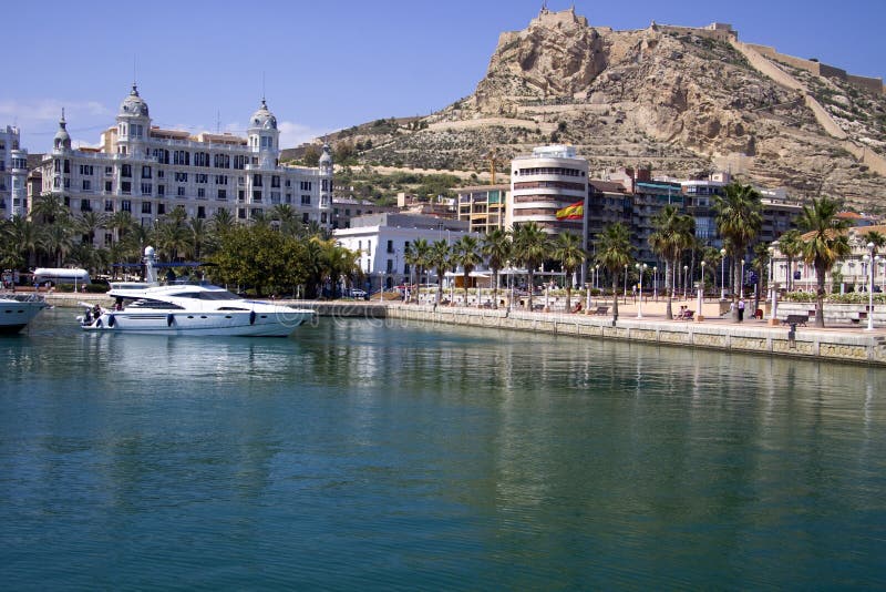 Alicante Marina stock photo. Image of ships, water, wealth - 9544790