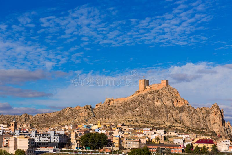 Alicante Sax Village Castle in Spain Stock Image - Image of aged ...