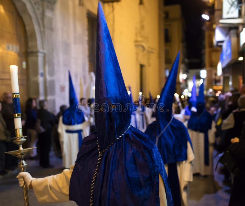 Alicante, Spagna 25 Marzo 2016 Processione Di Pasqua Fotografia Stock ...