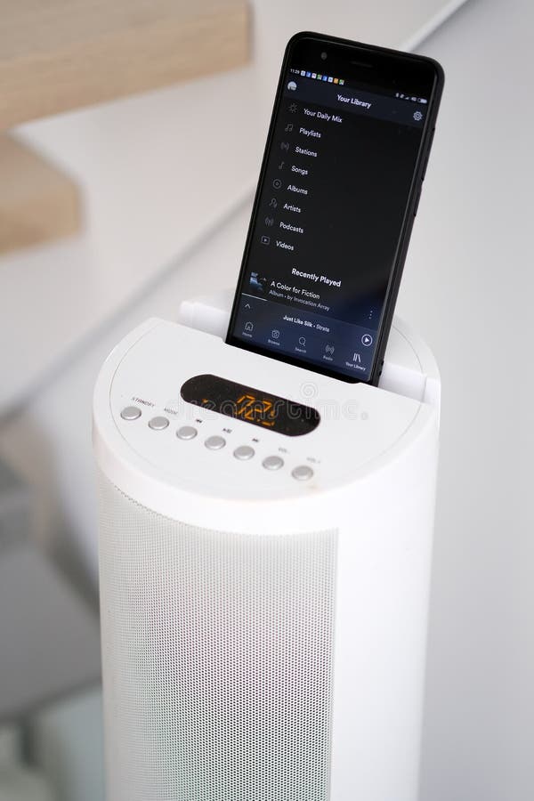 Bluetooth Tower with Smartphone Editorial Stock Image - Image of play ...