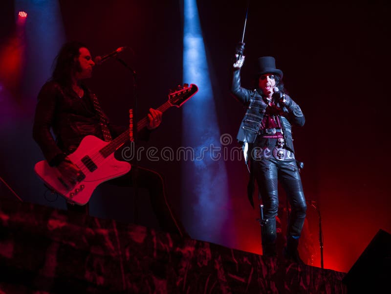Alice Cooper Performance on Stage Editorial Stock Image - Image of ...