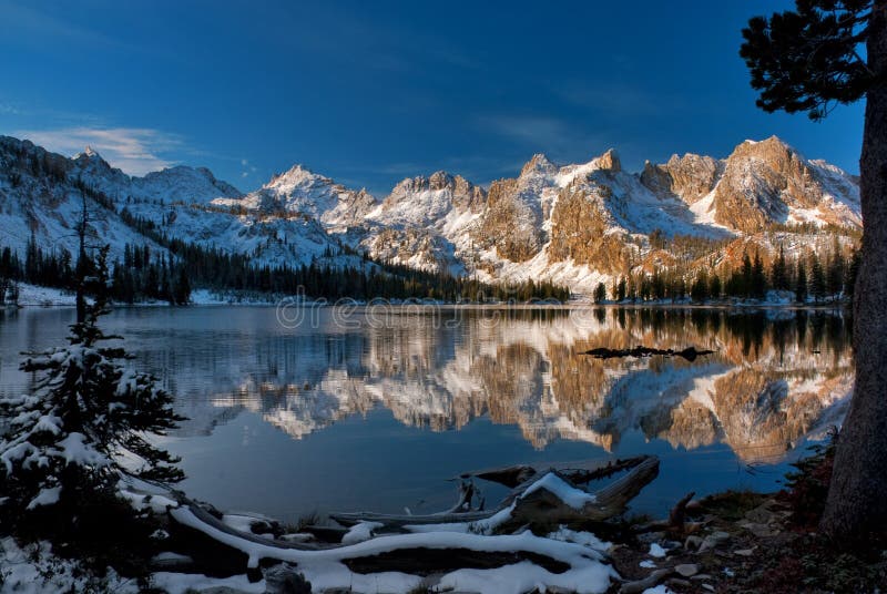 Alice Lake Winter scene stock photo. Image of winter - 20297152