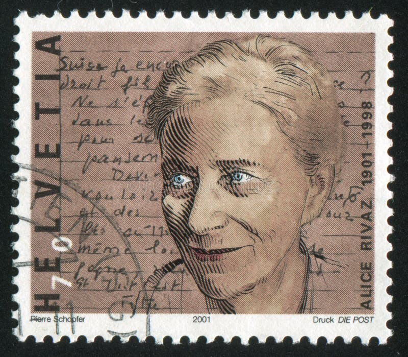 Alice Rivaz editorial stock image. Image of postcard - 239479559