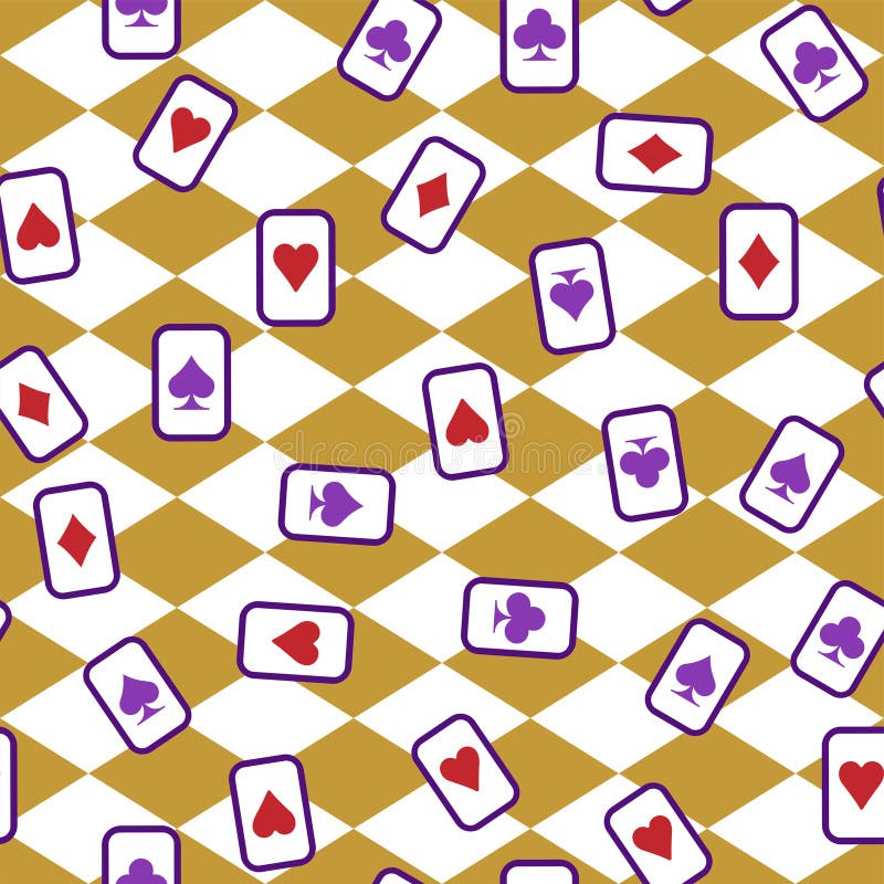 Alice in Wonderland Seamless Pattern Stock Illustration - Illustration ...