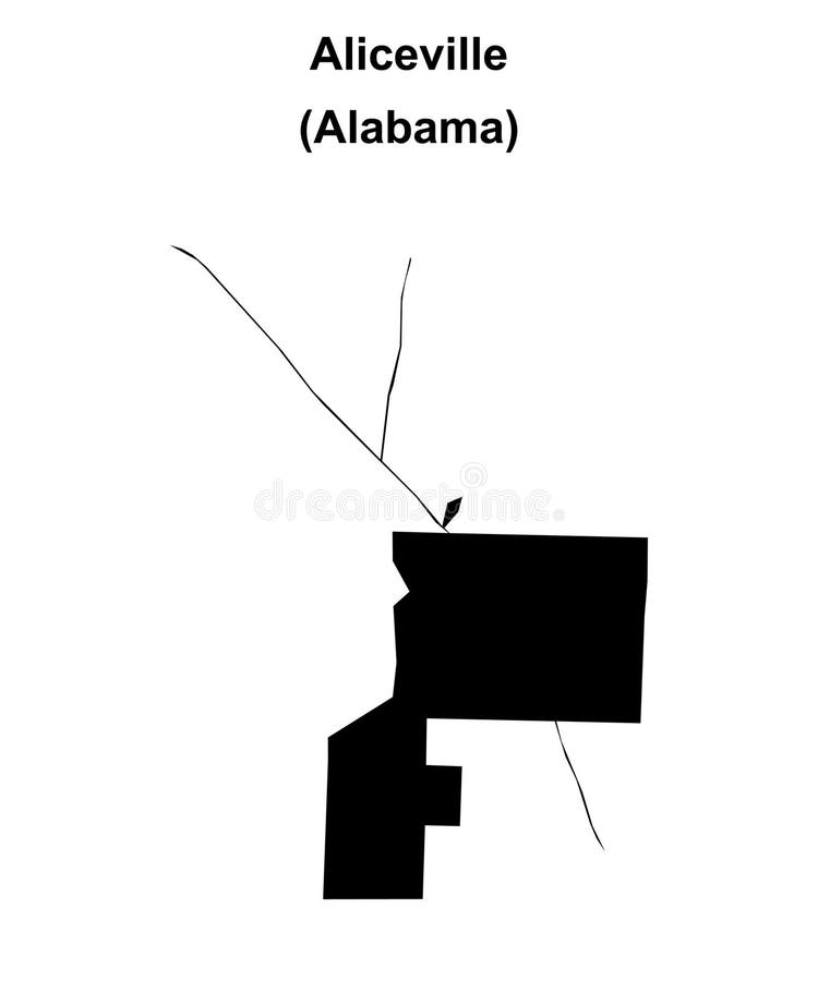 Aliceville Outline Map Stock Illustrations – 5 Aliceville Outline Map ...