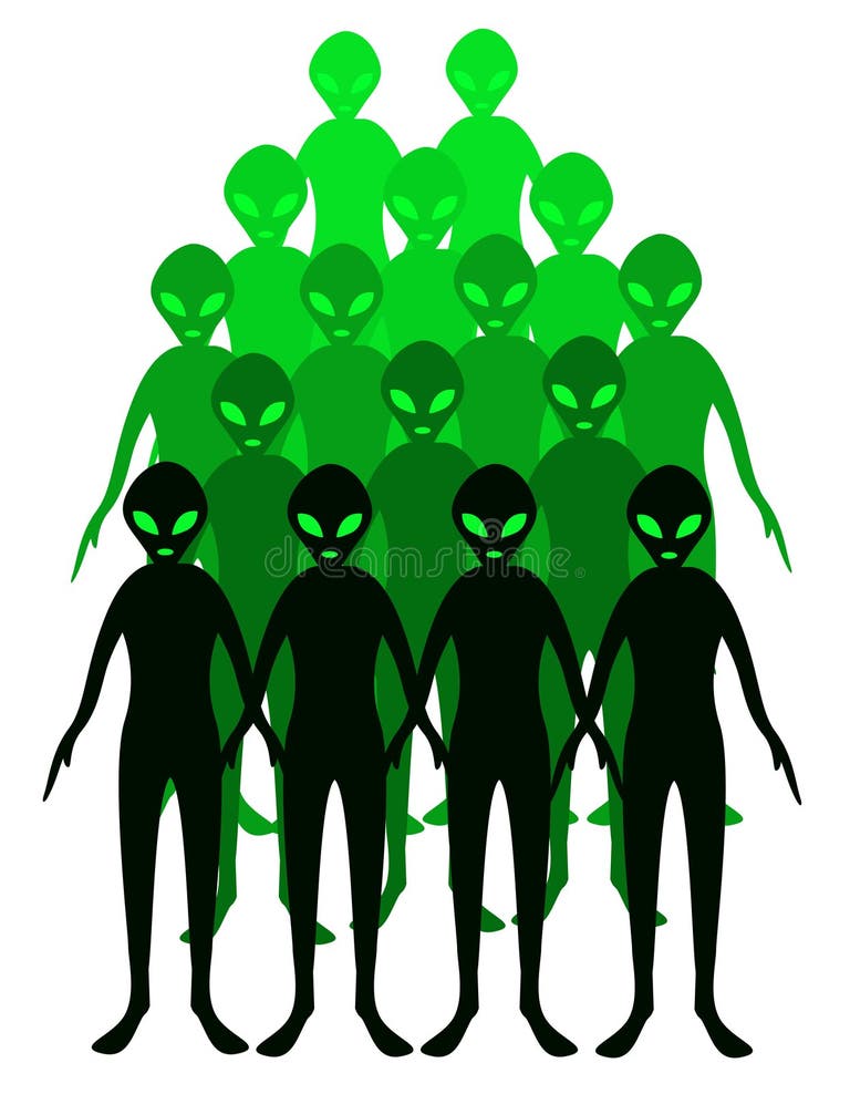 Green Aliens Stock Illustrations – 3,458 Green Aliens Stock ...