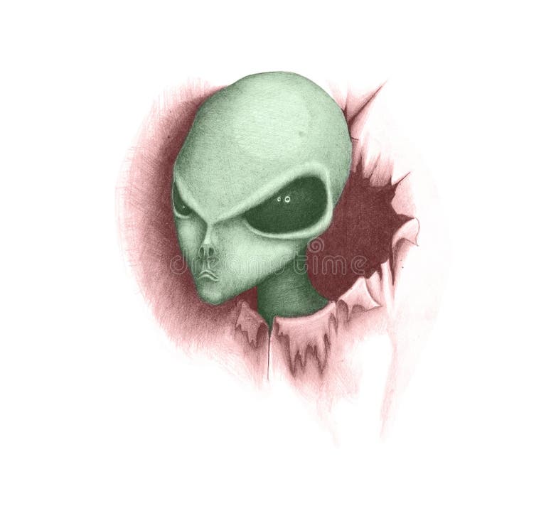 Looking Alien Head Stock Illustrations – 551 Looking Alien Head Stock ...