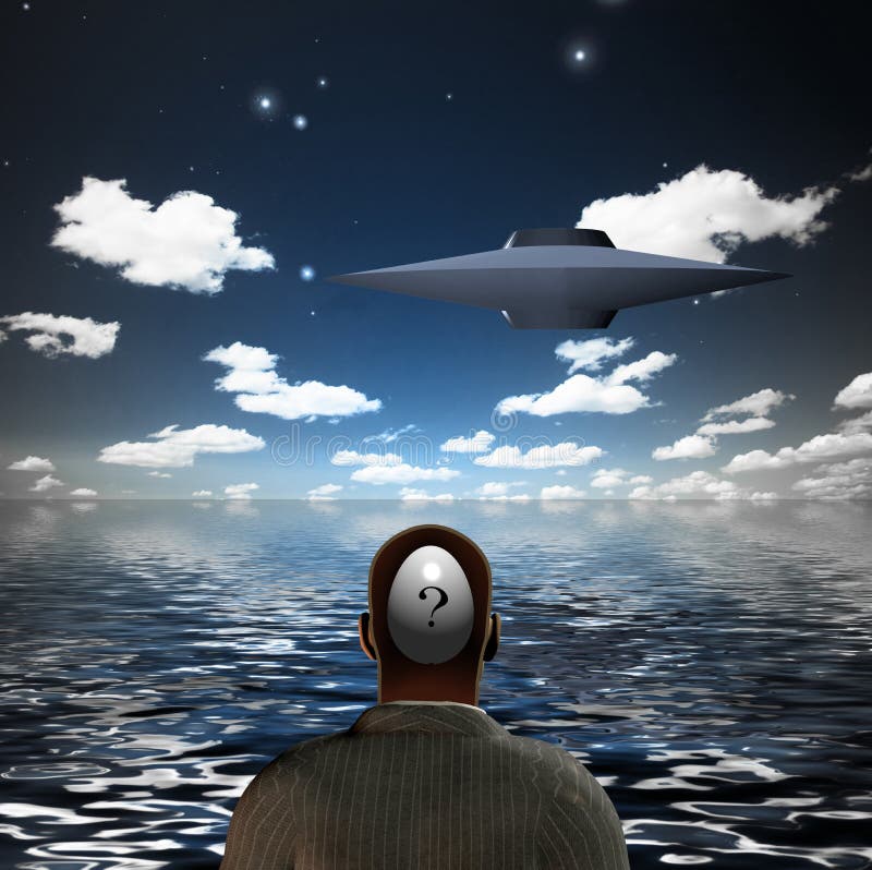 Alien stock illustration. Illustration of spaceship, space - 8182507