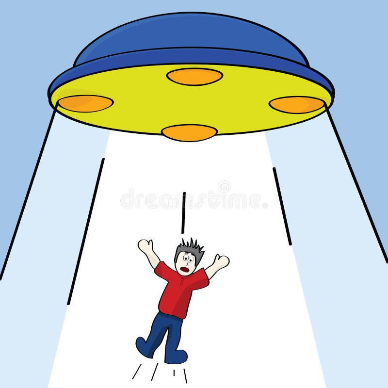 Alien abduction stock vector. Illustration of levitate - 19540912