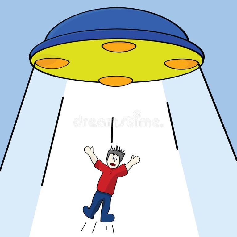 Alien abduction stock vector. Illustration of levitate - 19540912