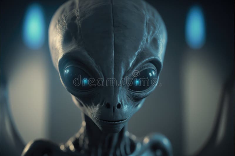 Alien from Another Planet, Generated Ai Stock Illustration ...