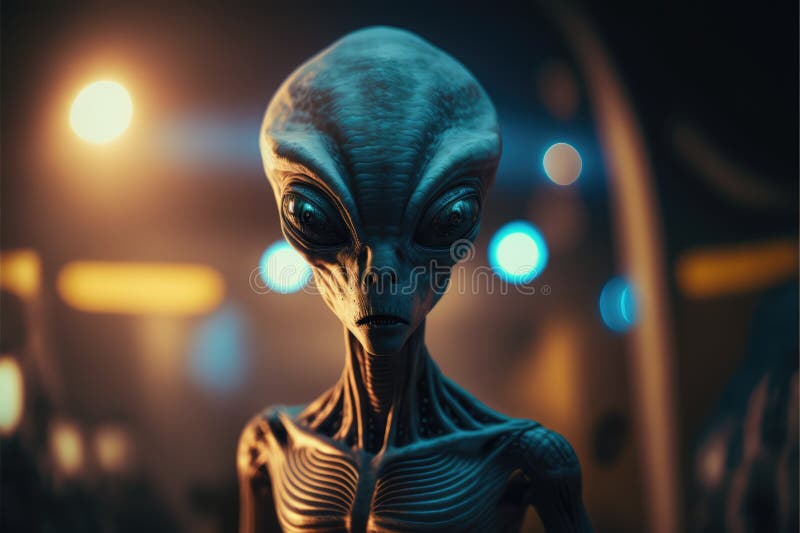 Alien from Another Planet, Generated Ai Stock Illustration ...