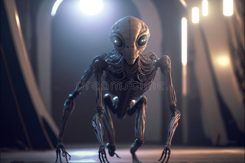 Alien from Another Planet, Generated Ai Stock Illustration ...
