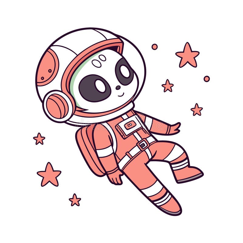 Alien Astronaut Cartoon Vector NFT Design Stock Vector - Illustration ...