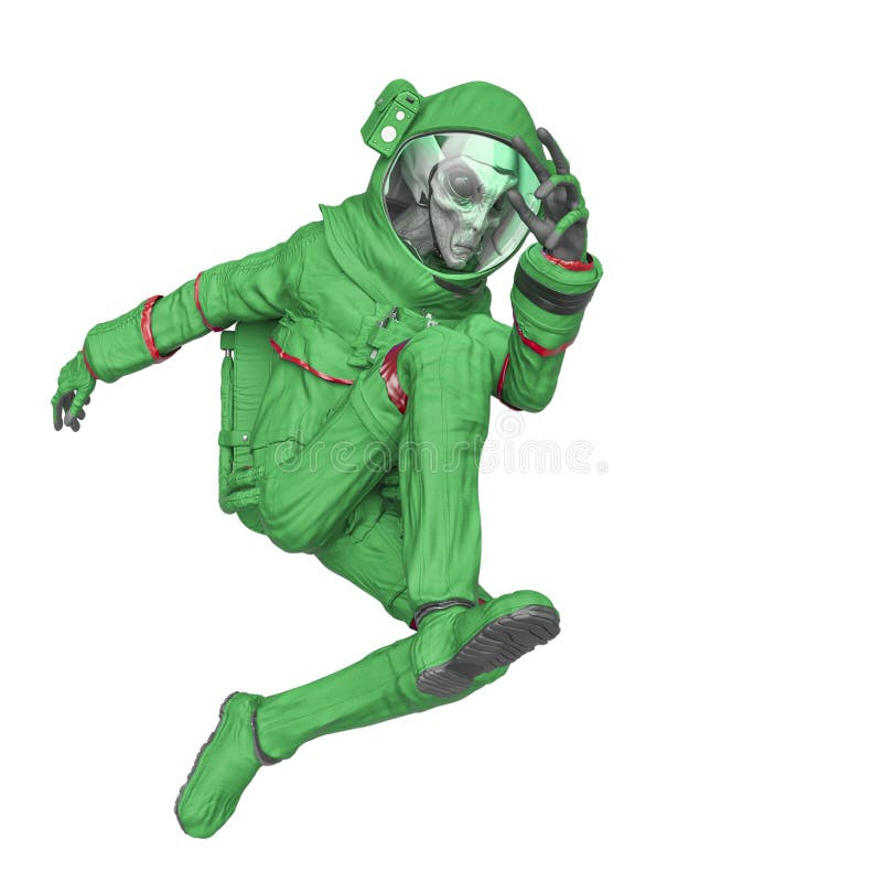 Alien - jump stock illustration. Illustration of achievement - 35996123