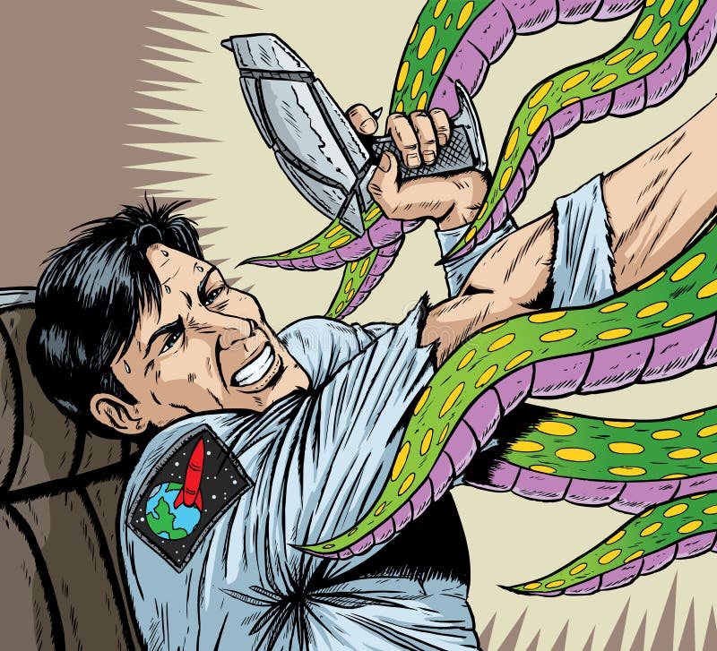 Alien attack stock illustration. Illustration of darkness - 30199565