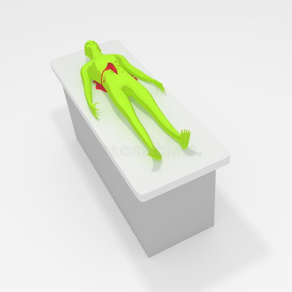 Alien Autopsy stock illustration. Illustration of monster - 52689074