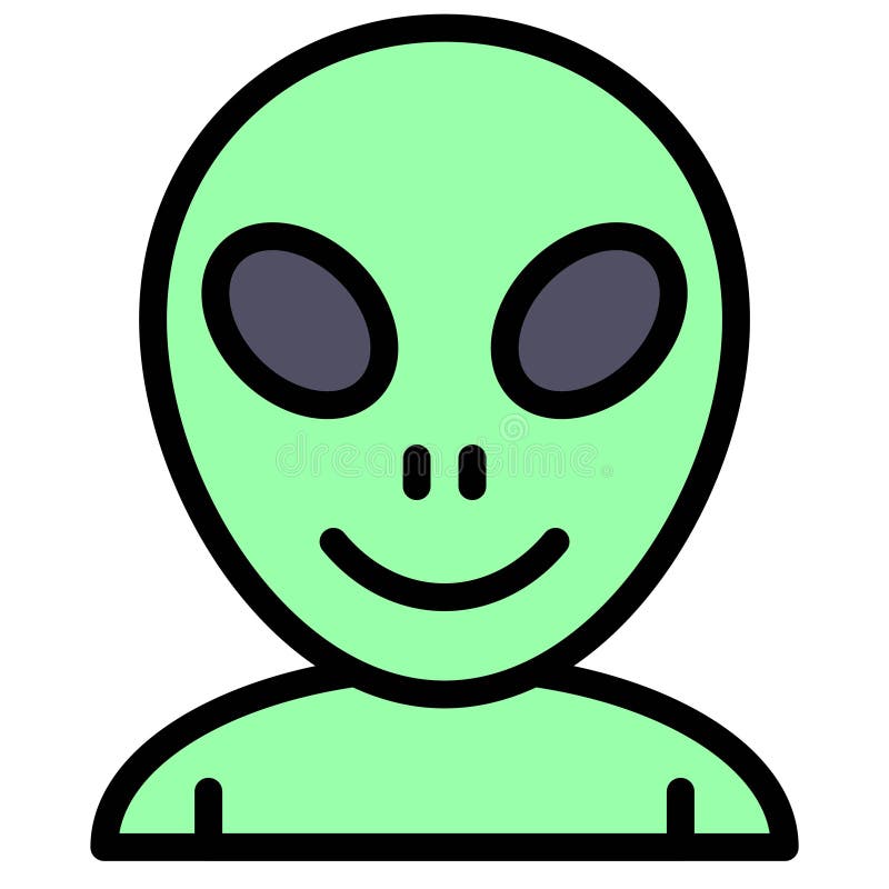 Alien Avatar, Halloween Costume Vector Icon Stock Vector - Illustration ...