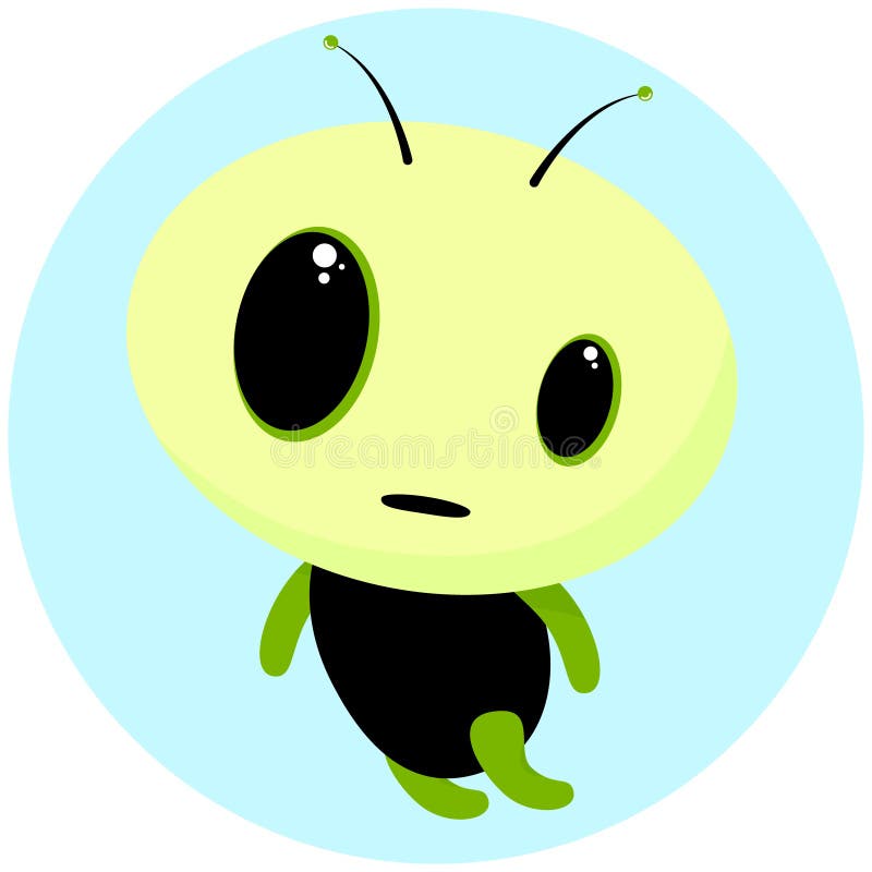 Alien Baby stock vector. Illustration of flying, dear - 45729945