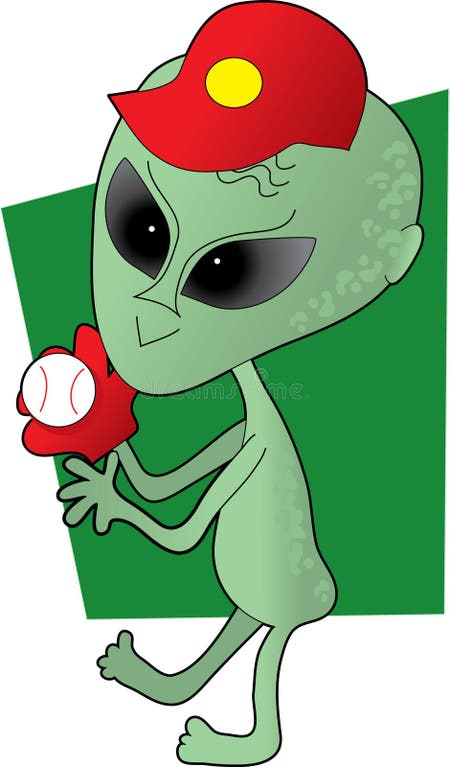 Alien Baseball stock vector. Illustration of baseball - 1522618