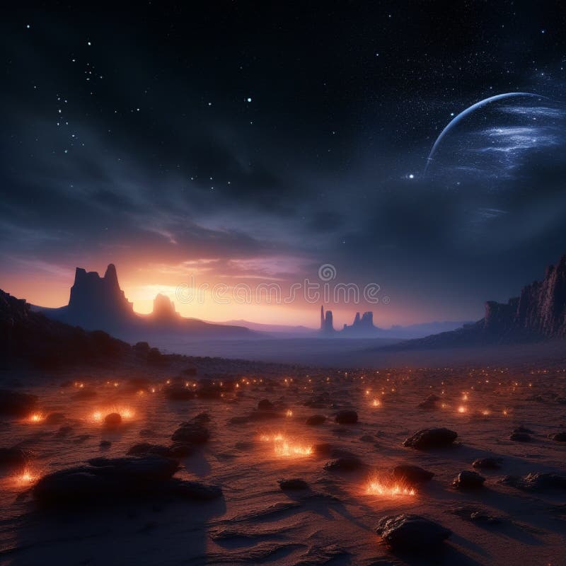 An Alien Beach with Phosphorescent Waves and Bizarre Rock Formations ...