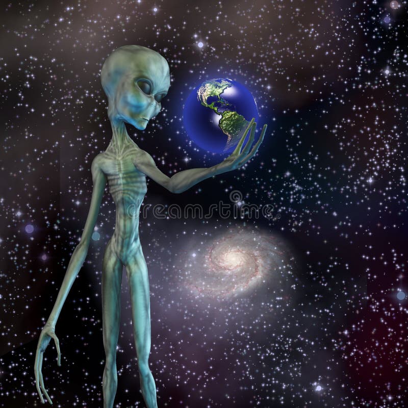 Alien Creator stock illustration. Illustration of cosmos - 114413334