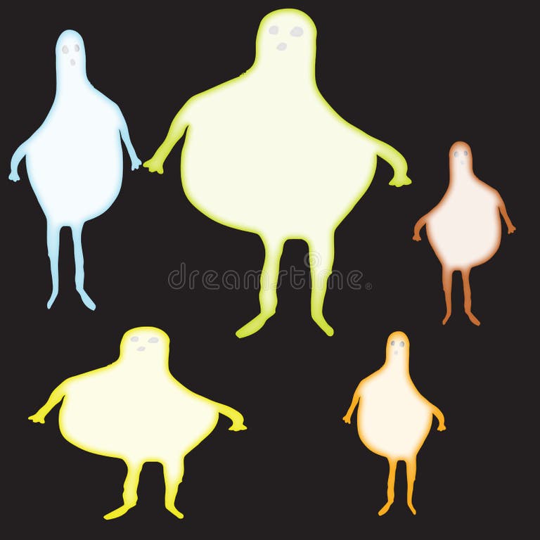 Alien blobs stock vector. Illustration of color, rendered - 7040274