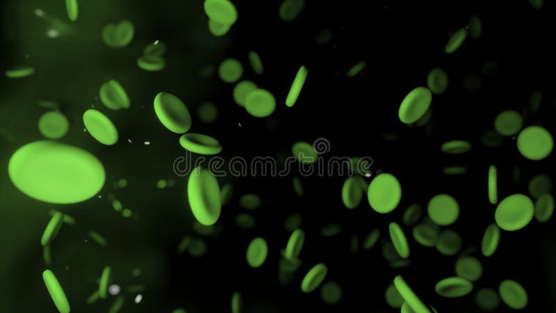 Alien Blood Stream with Randomly Flowing Cells. Design. Unknown ...