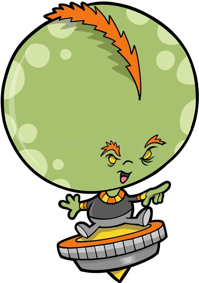 Alien Boss Vector stock vector. Illustration of alien - 6667188