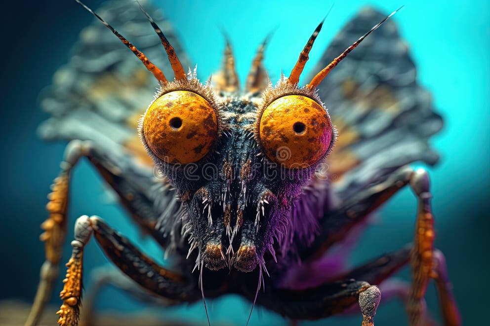 Alien Butterfly from Outer Space Looking at the Camera. Cute Alien ...
