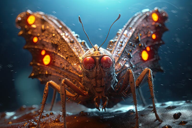Alien Butterfly from Outer Space Looking at the Camera. Cute Alien ...