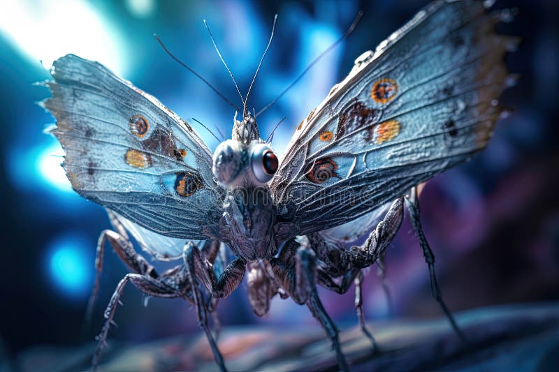 Alien Butterfly from Outer Space Looking at the Camera. Cute Alien ...