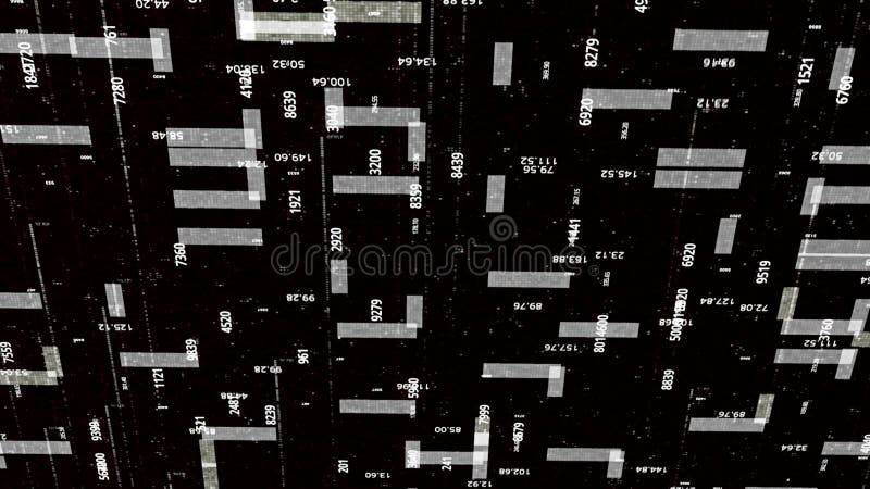 Alien Communication Data Stream Lines, Seamless Loop. Animation Stock ...