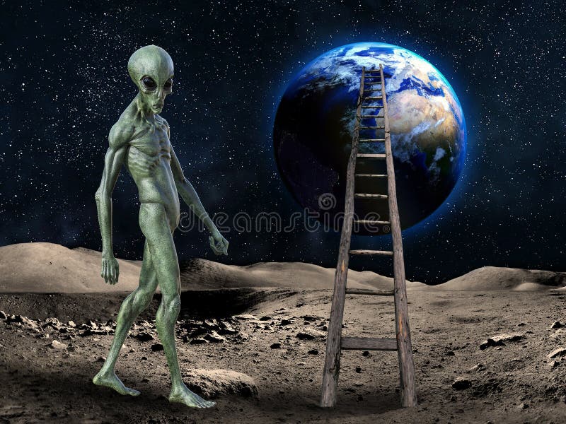 Alien Conquest Earth Concept Stock Illustration - Illustration of ...