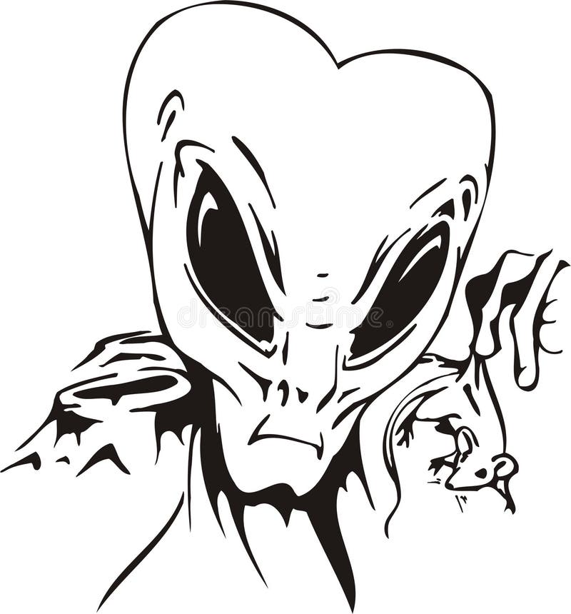 Alien Mouse stock vector. Illustration of stars, whimsical - 11251245