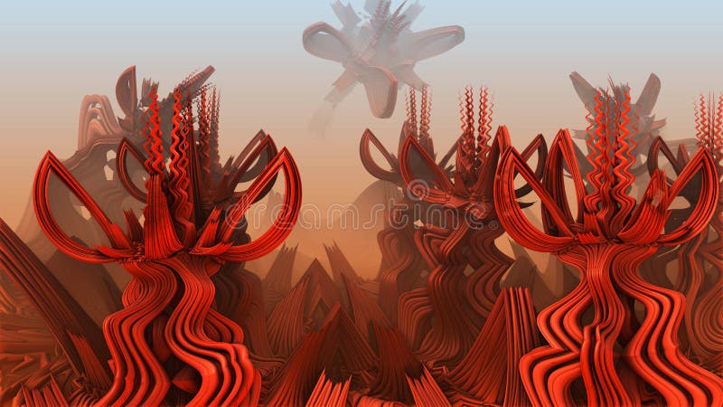 Alien Construction and Structures, Abstract Fantastic Shapes of Ancient ...