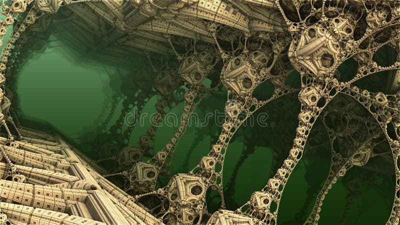 Alien Construction and Structures, Abstract Fantastic Shapes of Ancient ...