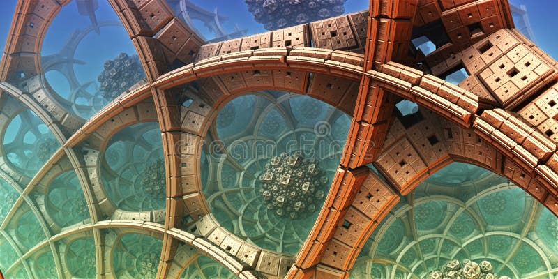 Alien Construction and Structures, Abstract Fantastic Shapes of Ancient ...