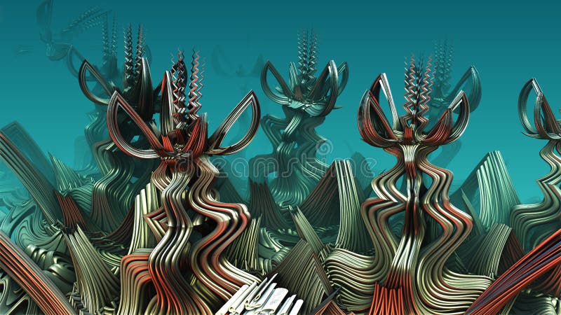 Alien Construction and Structures, Abstract Fantastic Shapes of Ancient ...